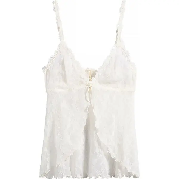 SKIMS Stretch Lace Babydoll Top - Marble