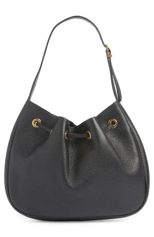Saint Laurent Small Paris Vii Flat Hobo Bag