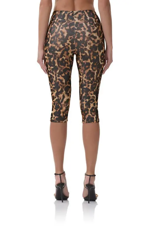 AFRM Gianna Leopard Print Crop Leggings