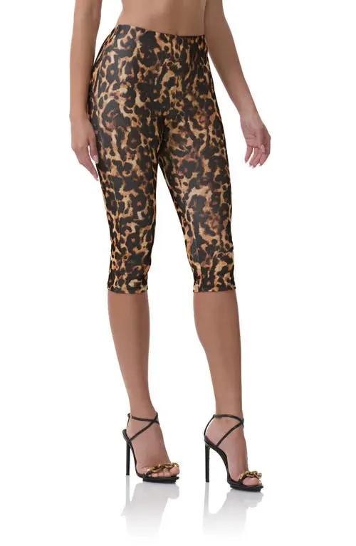 AFRM Gianna Leopard Print Crop Leggings