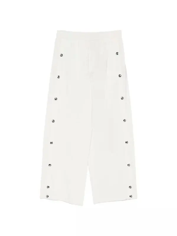 Tibi Studded Trousers - White