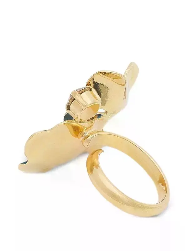 Marni Flower Rhinestone Ring