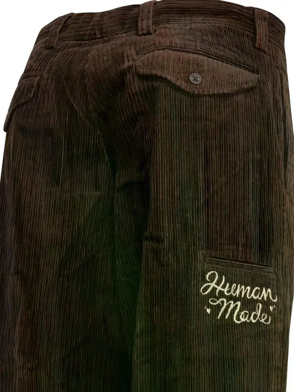 HUMAN MADE Corduroy Embroidered Trousers