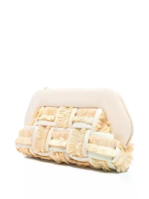 THEMOIRE Bios Fringed-detail Clutch Bag