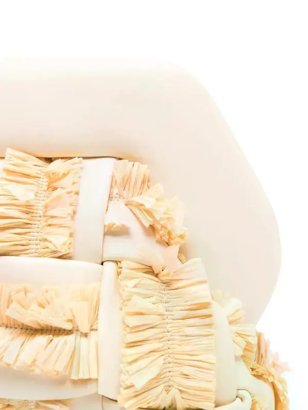 THEMOIRE Bios Fringed-detail Clutch Bag