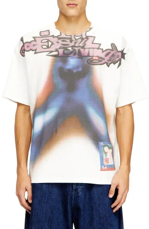 DIESEL® T-boxt-v13 Oversize Graphic T-shirt