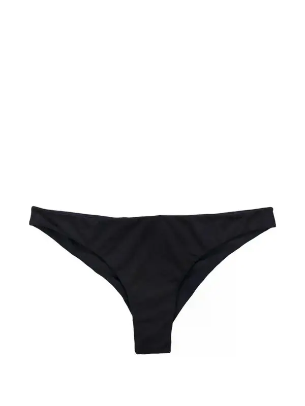 BEACH BUNNY Zoey Zip Bikini Bottoms - Black