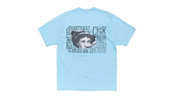 StÜssy Victoria Tee Shirt - Sky Blue
