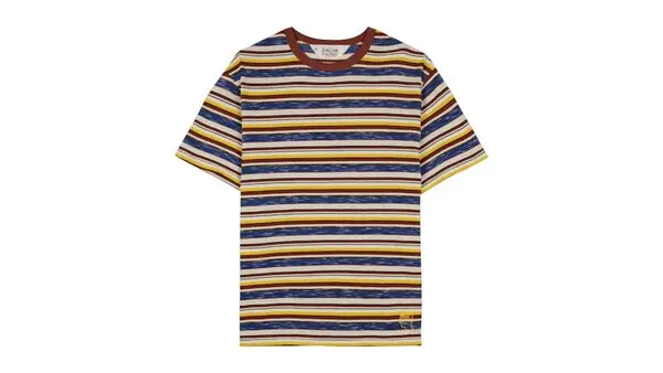 BRAIN DEAD Toni Stripe Tshirtin - Yellow