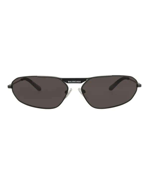 Balenciaga Shieldframe Metal Sunglasses - Grey Grey Grey (bb0245s/30013528/001)