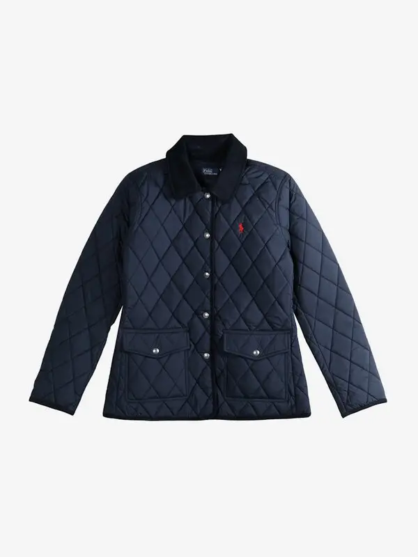 Polo Ralph Lauren Quilted Poly Woven Coat - Navy Blue