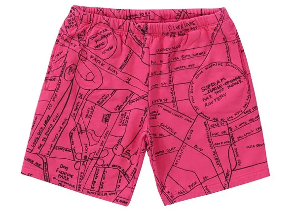 Supreme Gonz Embroidered Map Sweatshort