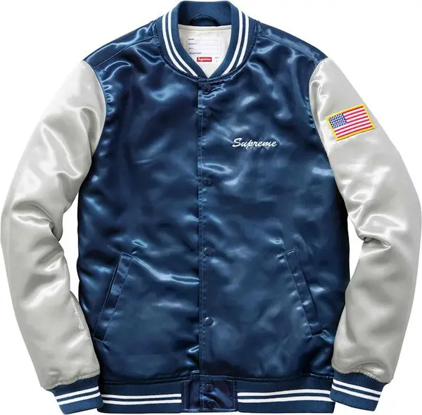 Supreme Satin Club Jacket - Blue
