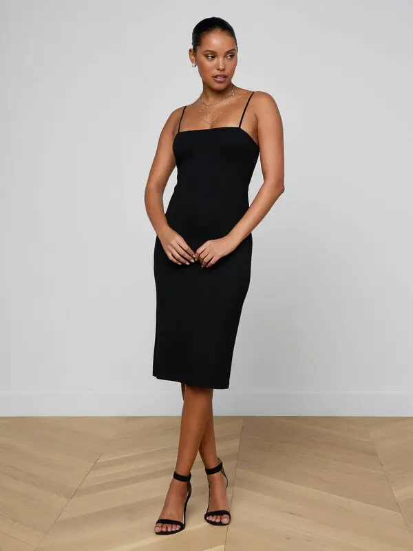 L'Agence Eira Midi Dress