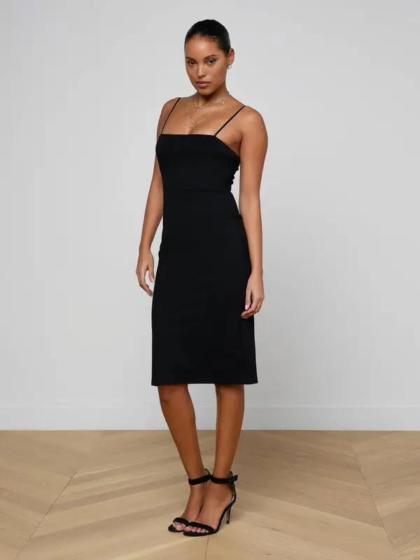 L'Agence Eira Midi Dress