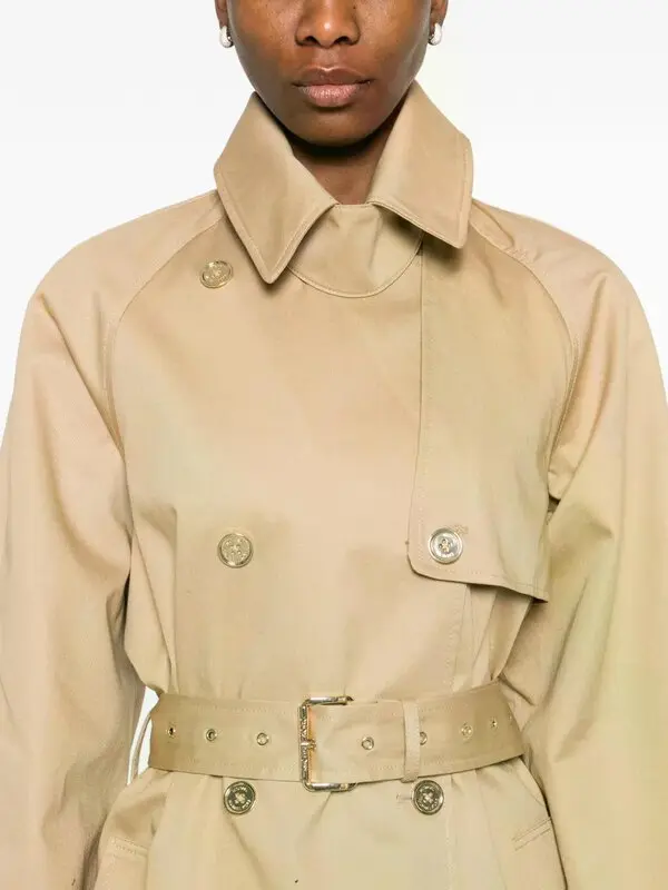 Michael Kors Belted Double-breasted Trench Coat