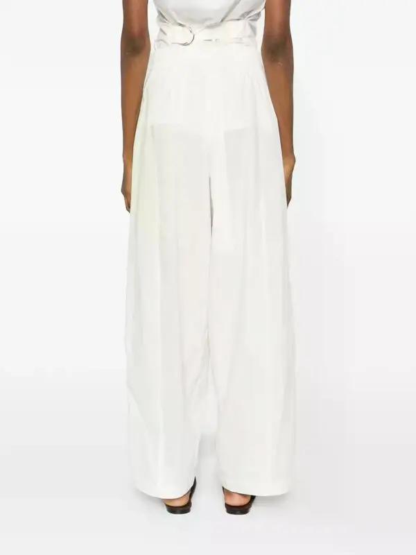 P.a.r.o.s.h Embroidered Trousers - White