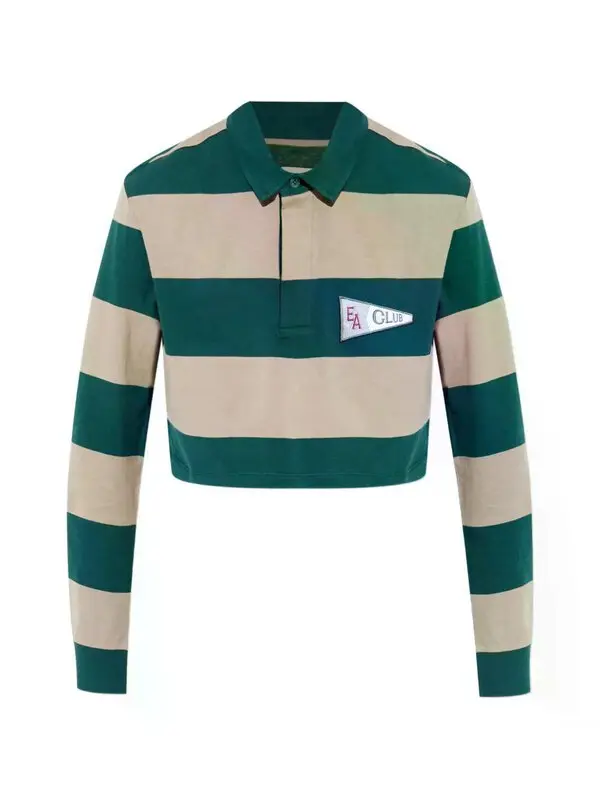 Emporio Armani Striped Polo Top