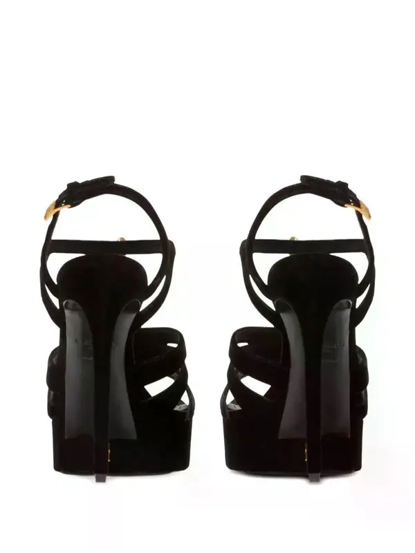 Balmain Velvet Open-toe Sandals