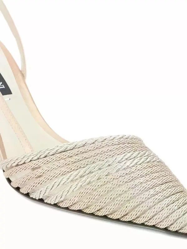 Giorgio Armani Braided Slingback Pumps