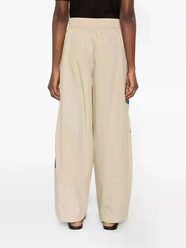 P.a.r.o.s.h Floral-embroidered Trousers