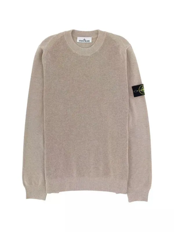 Stone Island Crew-neck Knit Sweater - Neutrals