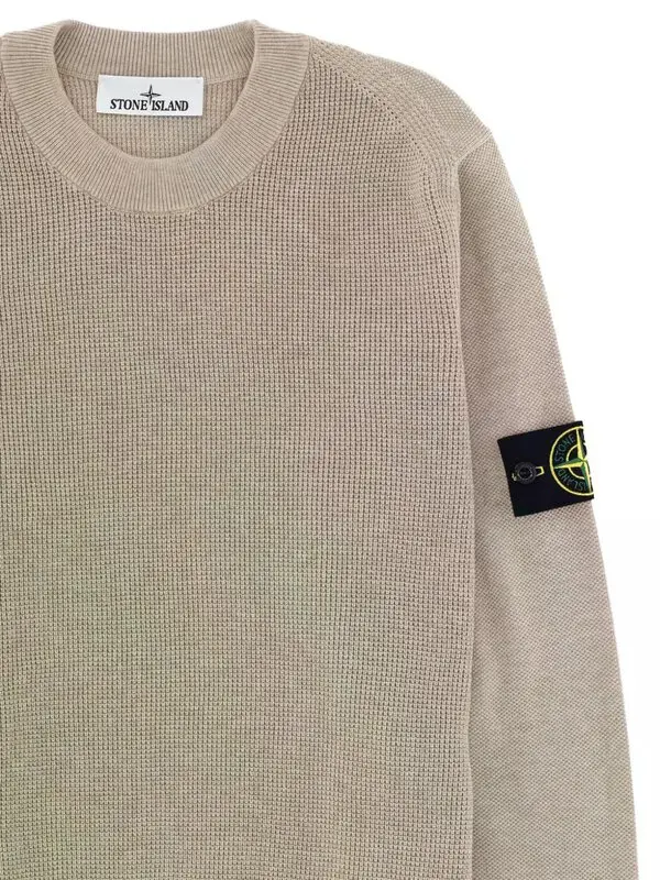 Stone Island Crew-neck Knit Sweater - Neutrals