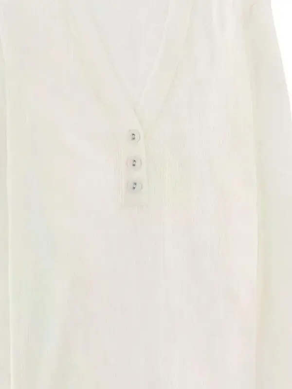 Paul Smith Button-up V-neck Top - Neutrals