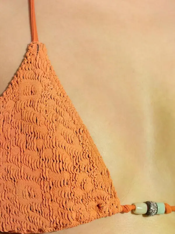 Bond Eye Ingrid Triangle Bikini Top - Orange