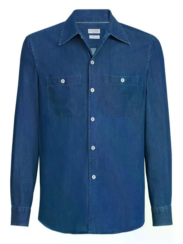 Brunello Cucinelli Chest-pockets Long-sleeve Shirt