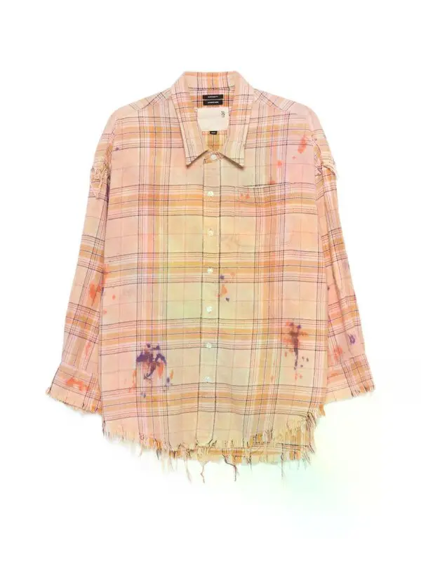 R13 Plaid-pattern Shirt