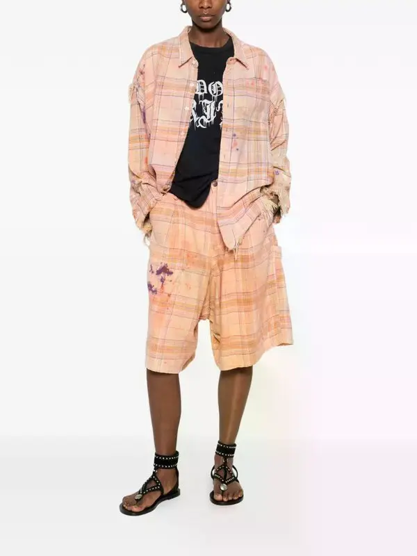 R13 Plaid-pattern Shirt