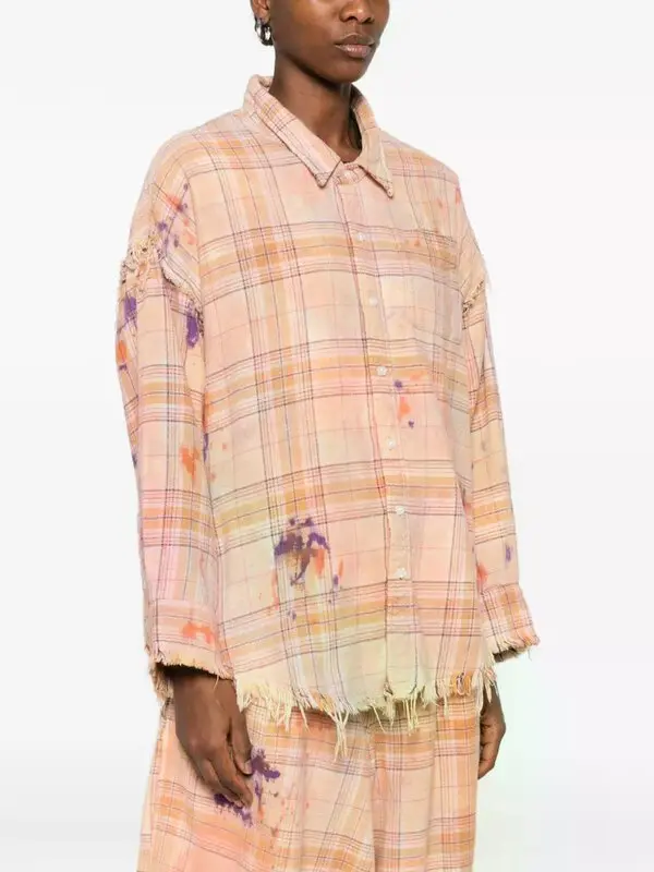 R13 Plaid-pattern Shirt