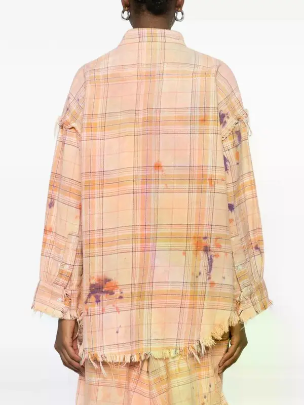 R13 Plaid-pattern Shirt