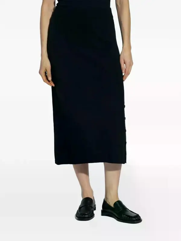 JIL SANDER Wool Midi Skirt
