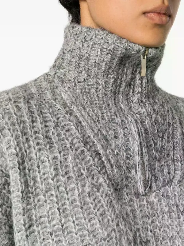Ba&sh High-neck Knitted Jumper