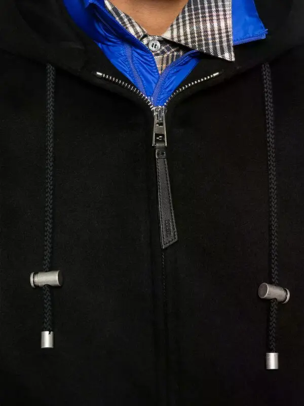 Loewe Hooded Zip-up Coat