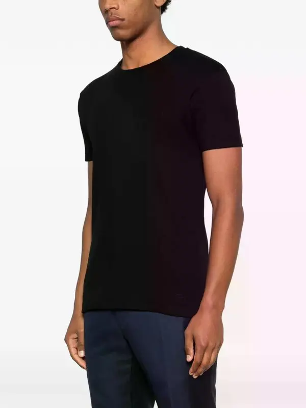 TOM FORD Perforated Crew-neck T-shirt - Black