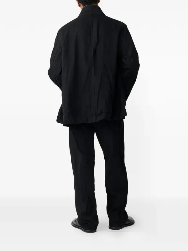 Studio Nicholson District Crinkle Patch-pockets Jacket