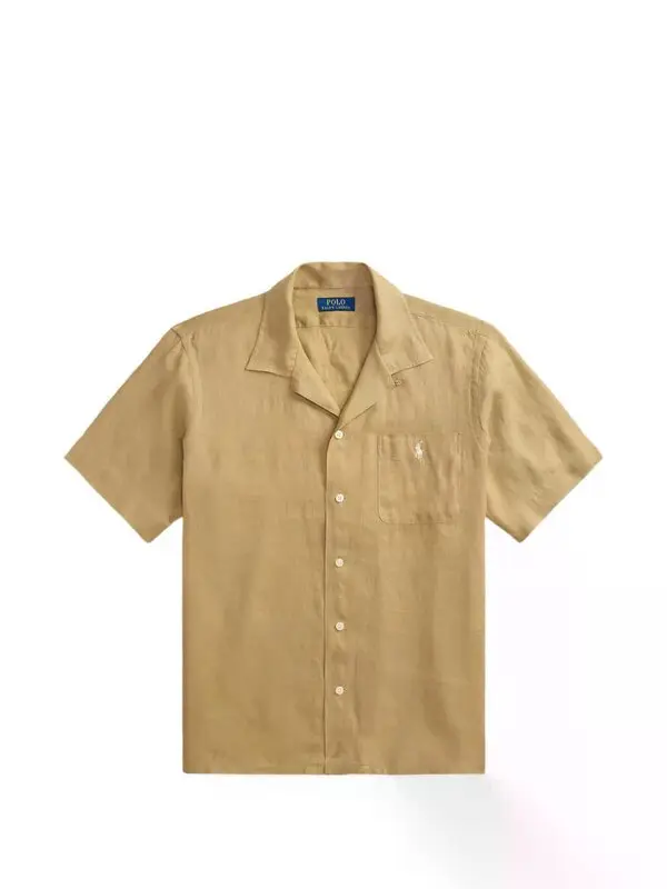 Polo Ralph Lauren Embroidered Linen Shirt - Neutrals