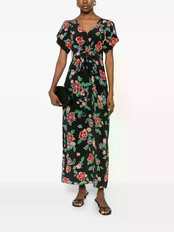Rixo Riella Floral Print Dress