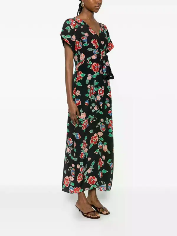 Rixo Riella Floral Print Dress