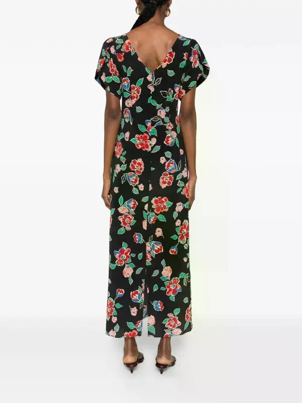 Rixo Riella Floral Print Dress
