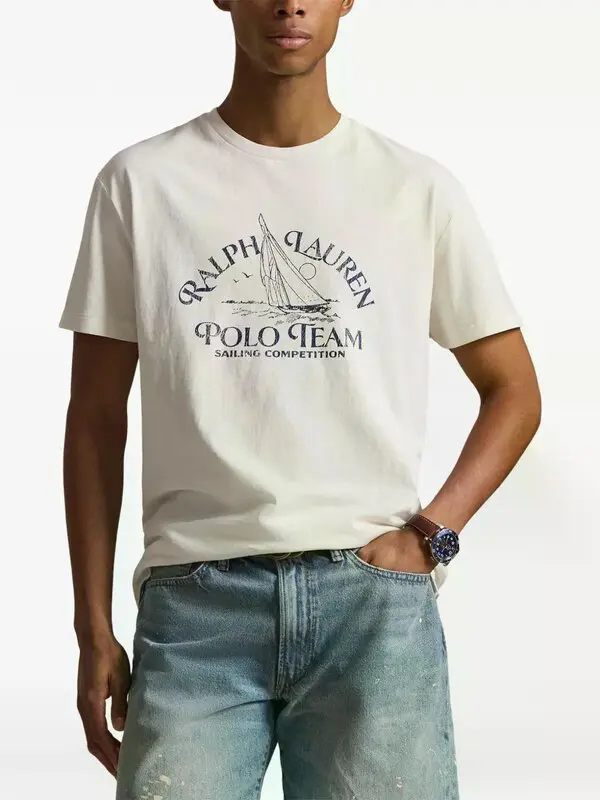Polo Ralph Lauren Logo-print T-shirt - Neutrals