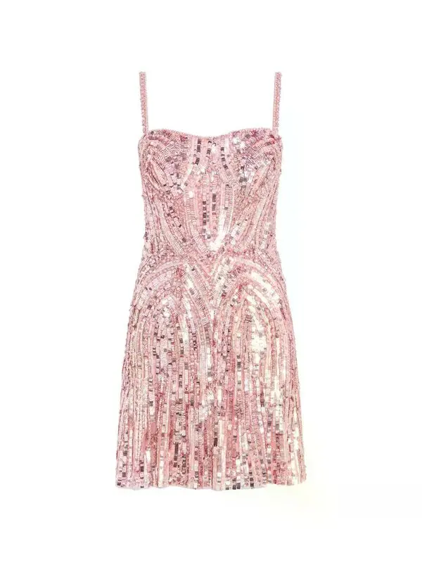 Jenny Packham Sequin-embellished Mini Dress - Pink