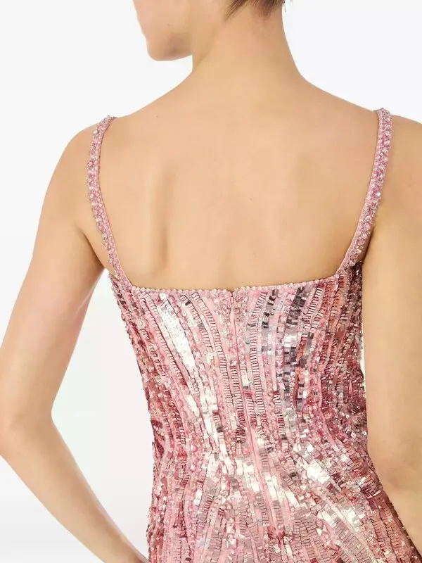 Jenny Packham Sequin-embellished Mini Dress - Pink