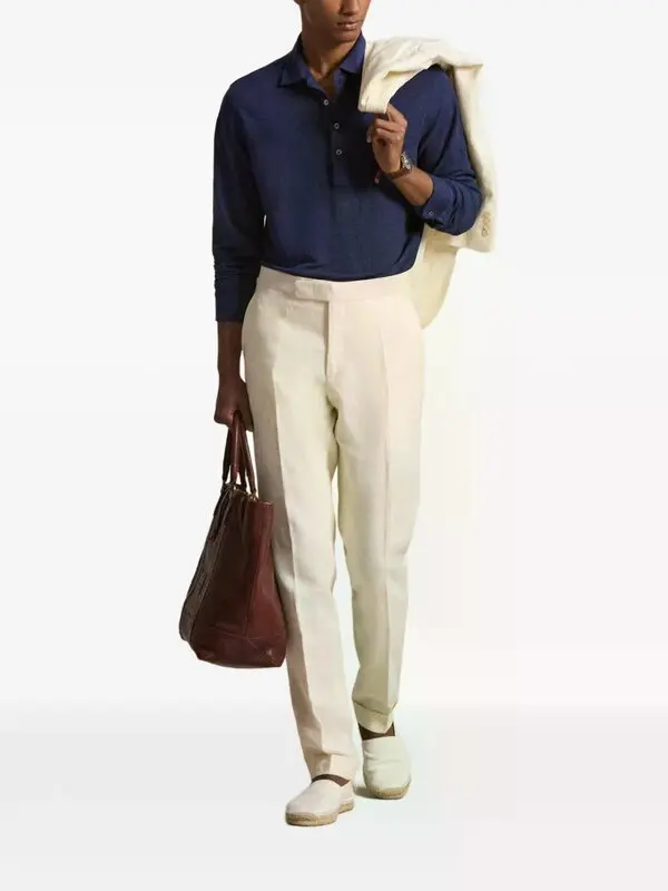 Polo Ralph Lauren Long-sleeve Linen Polo Shirt