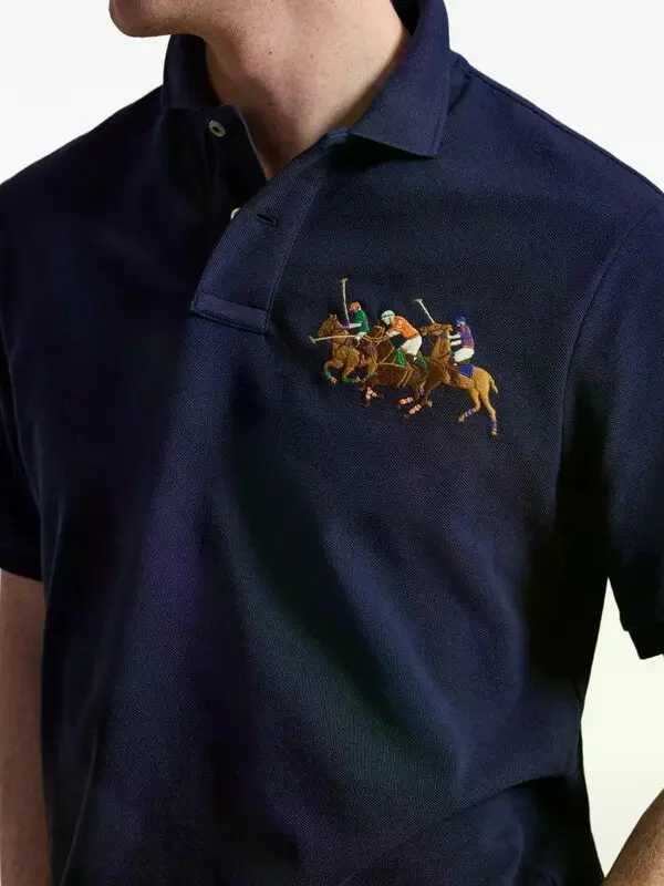 Polo Ralph Lauren Embroidered Polo Shirt - Blue