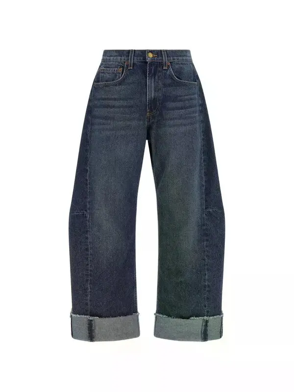 B Sides Relaxed Cuffed Lasso Cotton Jeans