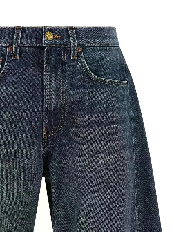 B Sides Relaxed Cuffed Lasso Cotton Jeans